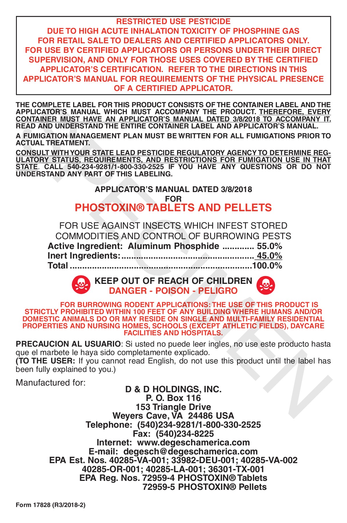 Degesch América - Manual phostoxin- español - Grupo Preserve - Page 48 ...