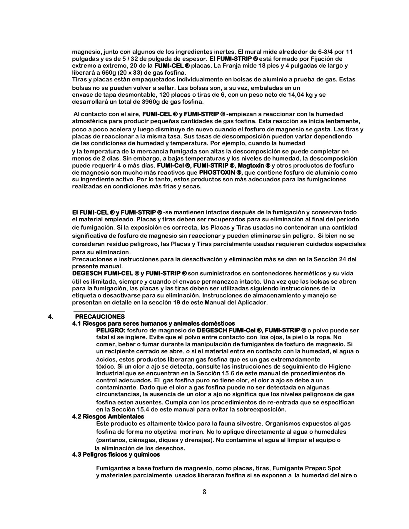 Degesch América - Fumi-Cel y fumi strip- español - Grupo Preserve ...