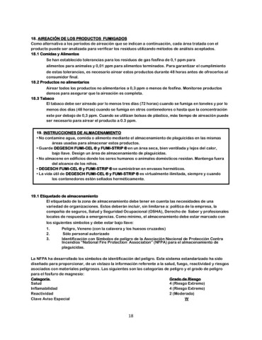 Degesch América - Fumi-Cel y fumi strip- español - Grupo Preserve ...