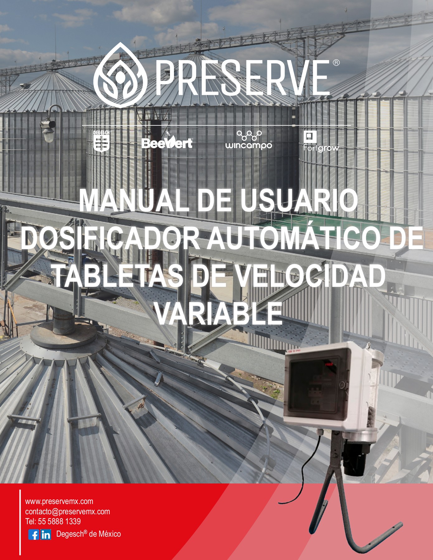 Manual de usuario de Dosificador automático de tabletas de velocidad variable - Grupo Preserve ...