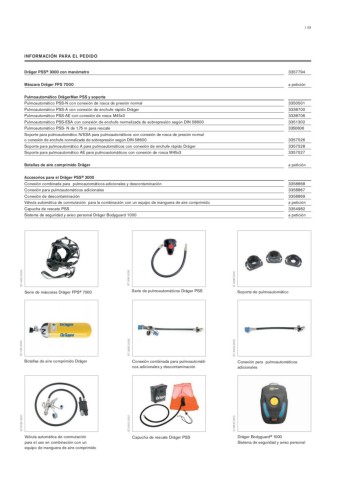Ficha técnica Equipo autónomo protección respiratoria PSS 3000 Dräger ...