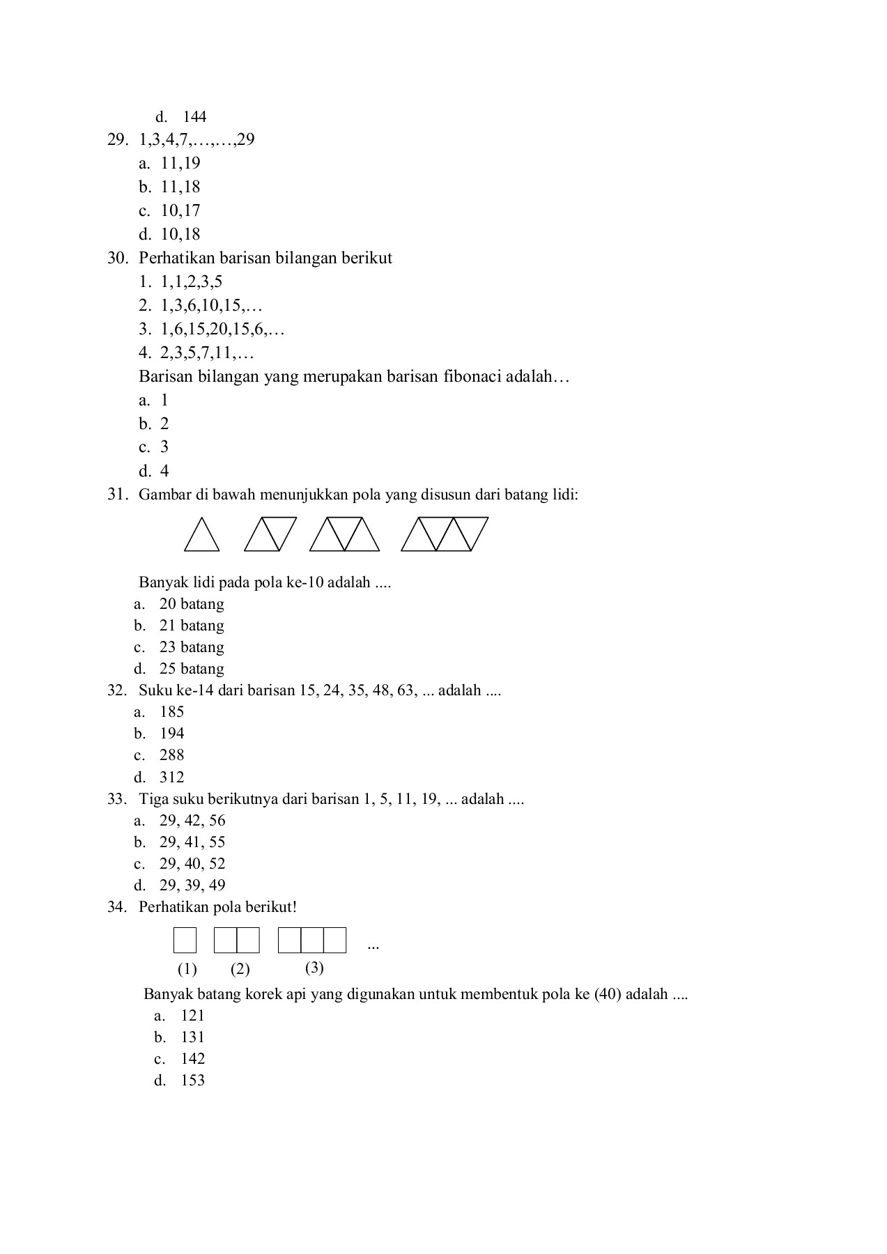 SOAL UH BAB I Kelas 8 POLA BILANGAN - mnaddrazil - Muka Surat 5 | Membalik PDF Dalam talian ...