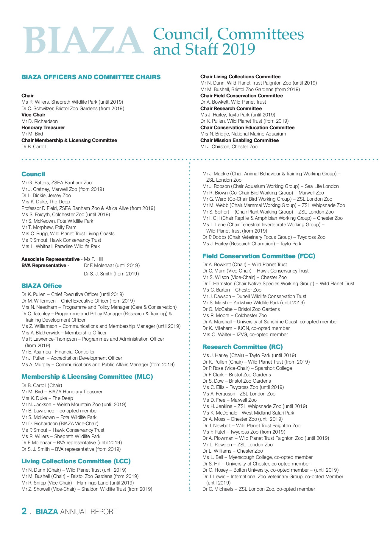 BIAZA ANNUAL REPORT 2019 - Alex Blatherwick - Page 2 | Flip PDF Online ...