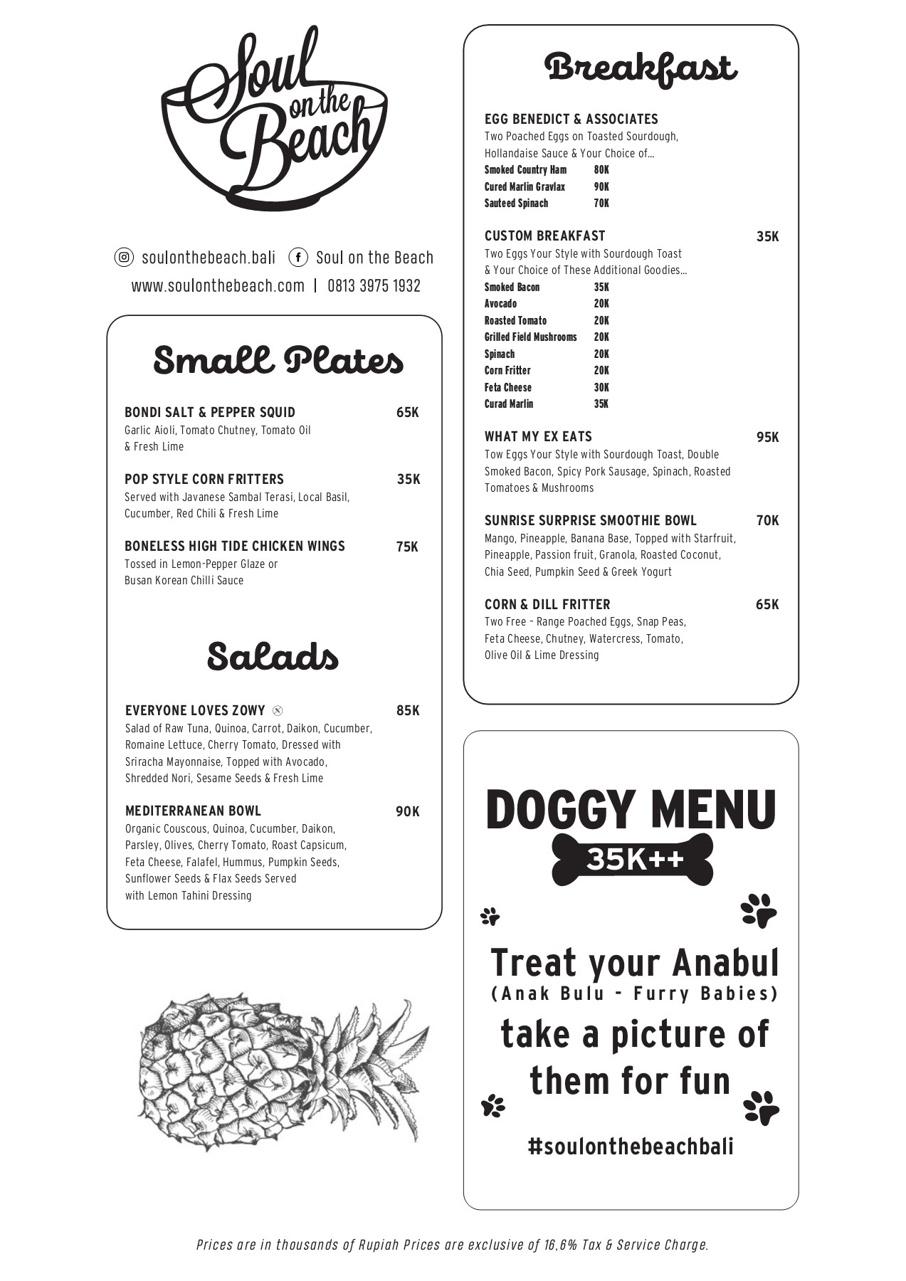 Soul on the Beach PPKM Menu - itm - Page 1 - 4 | Flip PDF Online | PubHTML5