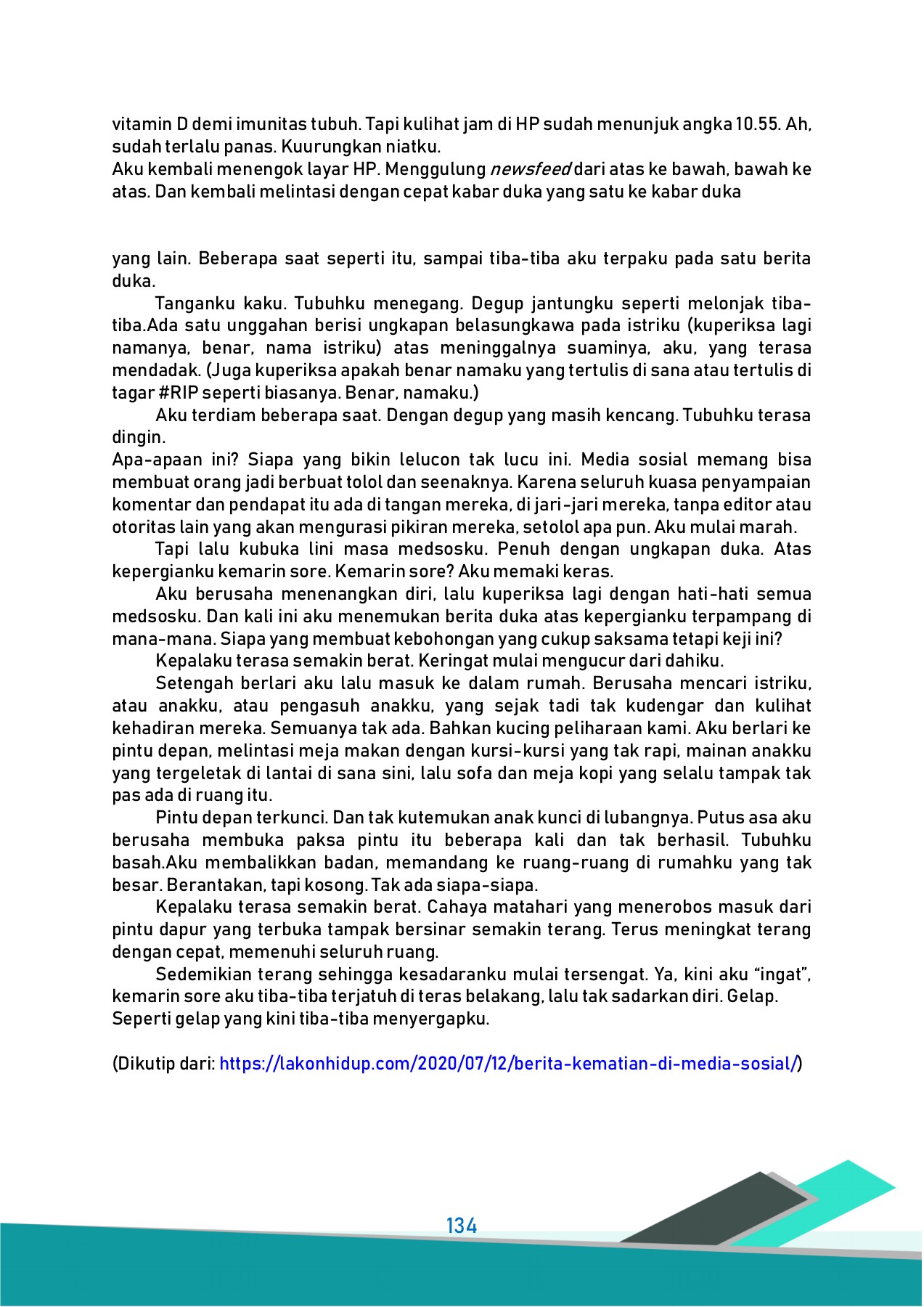 MODUL PJJ BAHASA INDONESIA KLS 9 - Vina Assyahidah - Halaman 144 | PDF Online | PubHTML5