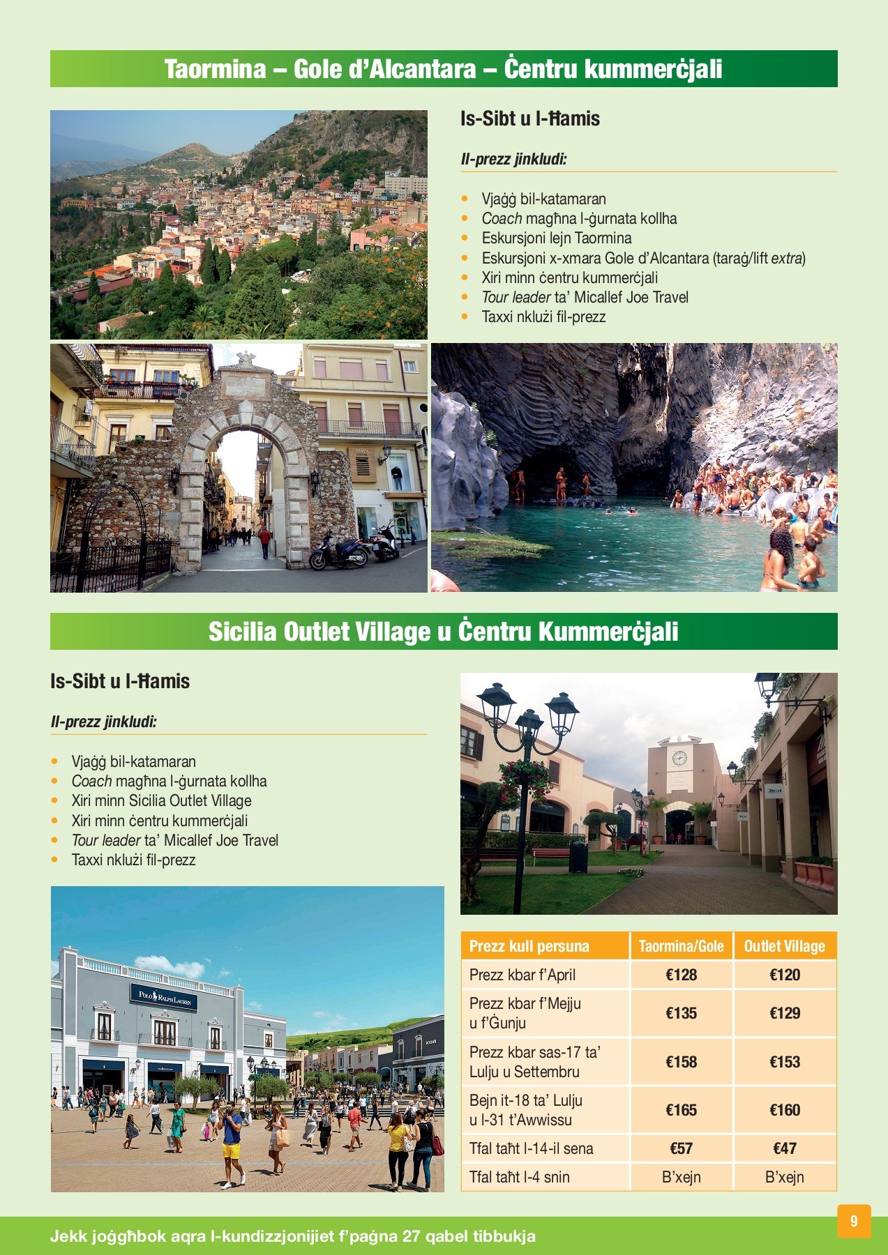 Micallef Joe Travel Brochure 2018 - info - Page 9 | Flip PDF Online ...