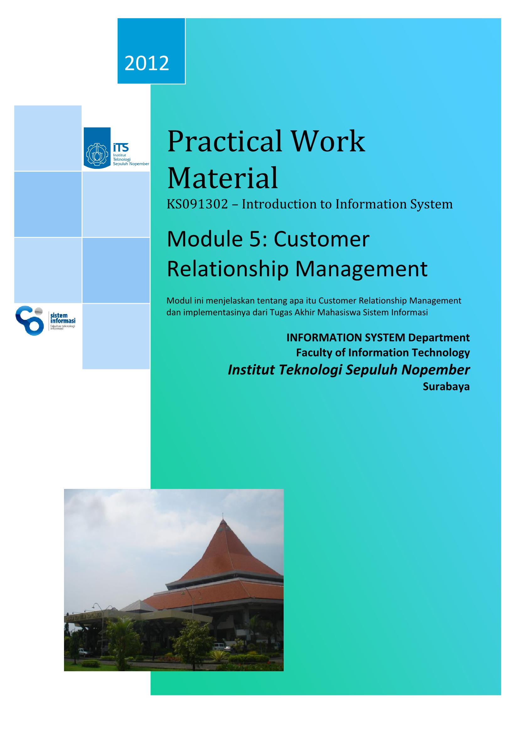 Modul 5: Customer Relationship Management - amandajgby - Page 1 - 17 ...