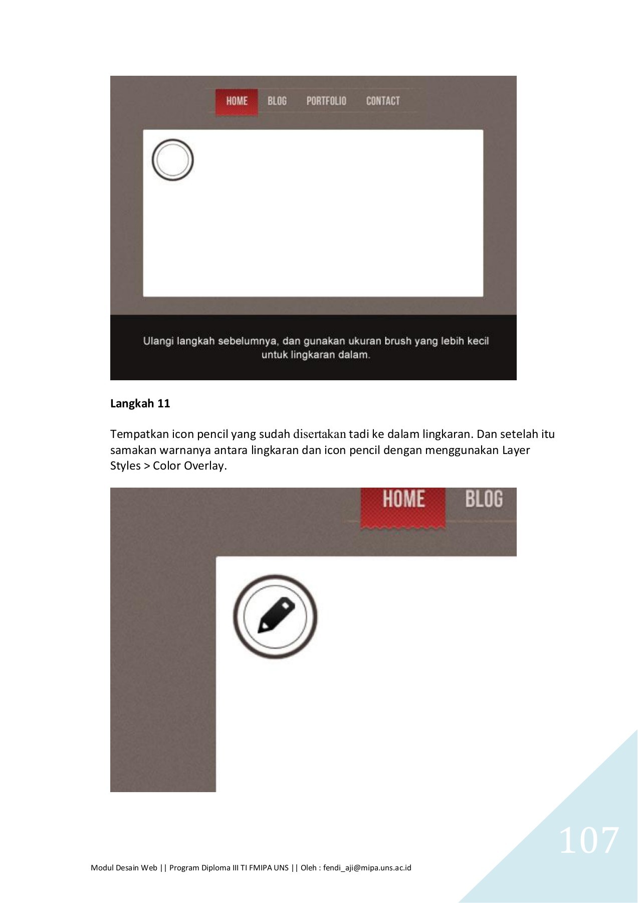 Modul Design Web - amandajgby - Halaman 107 | PDF Online | PubHTML5