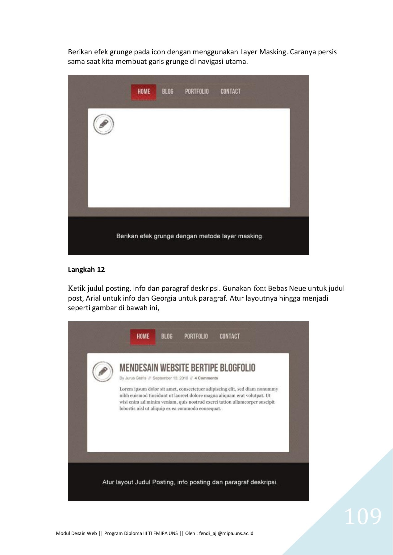 Modul Design Web - amandajgby - Halaman 109 | PDF Online | PubHTML5