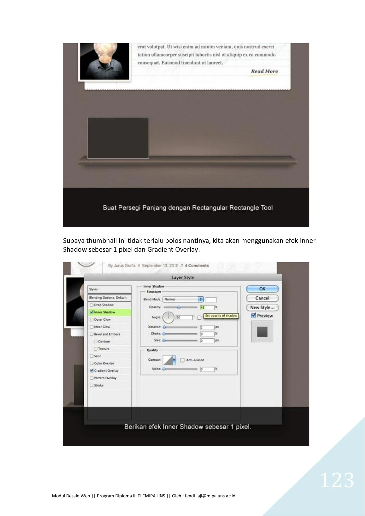 Modul Design Web - amandajgby - Halaman 123 | PDF Online | PubHTML5