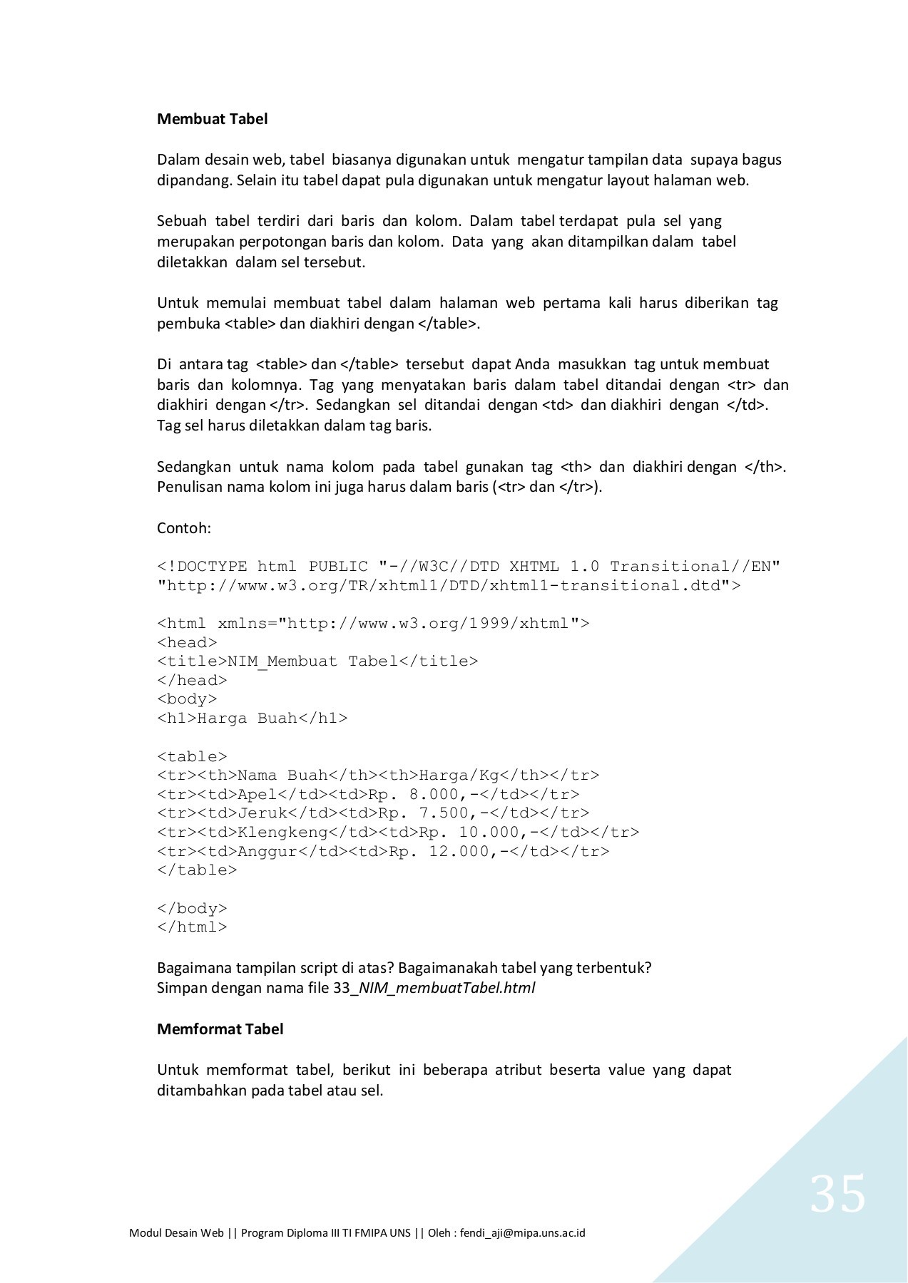Modul Design Web - amandajgby - Halaman 35 | PDF Online | PubHTML5