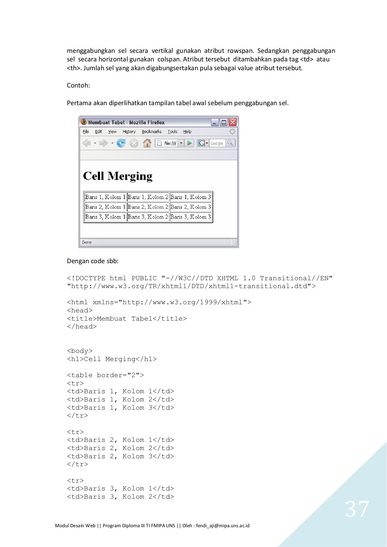 Modul Design Web - amandajgby - Halaman 37 | PDF Online | PubHTML5