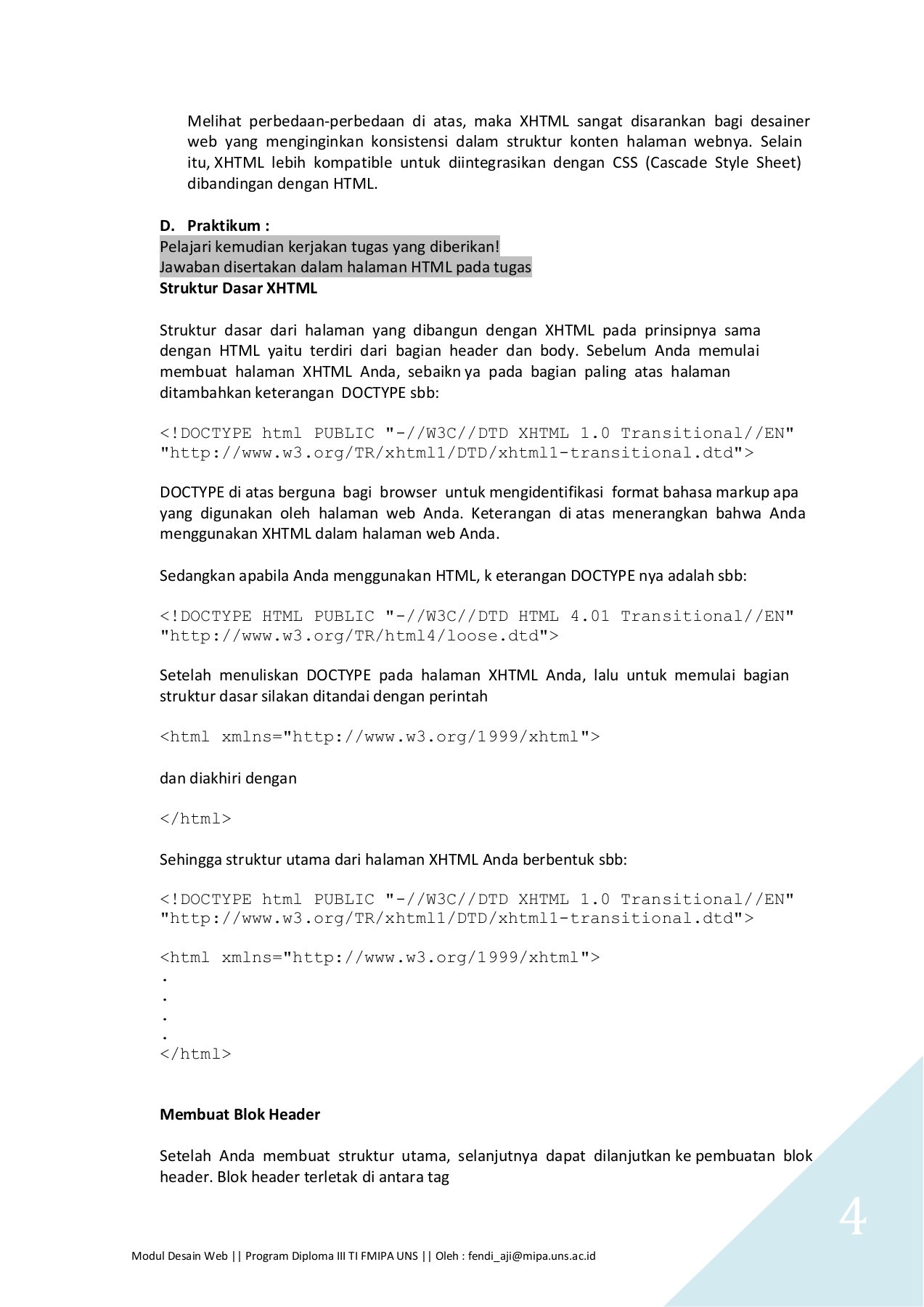 Modul Design Web - amandajgby - Halaman 4 | PDF Online | PubHTML5