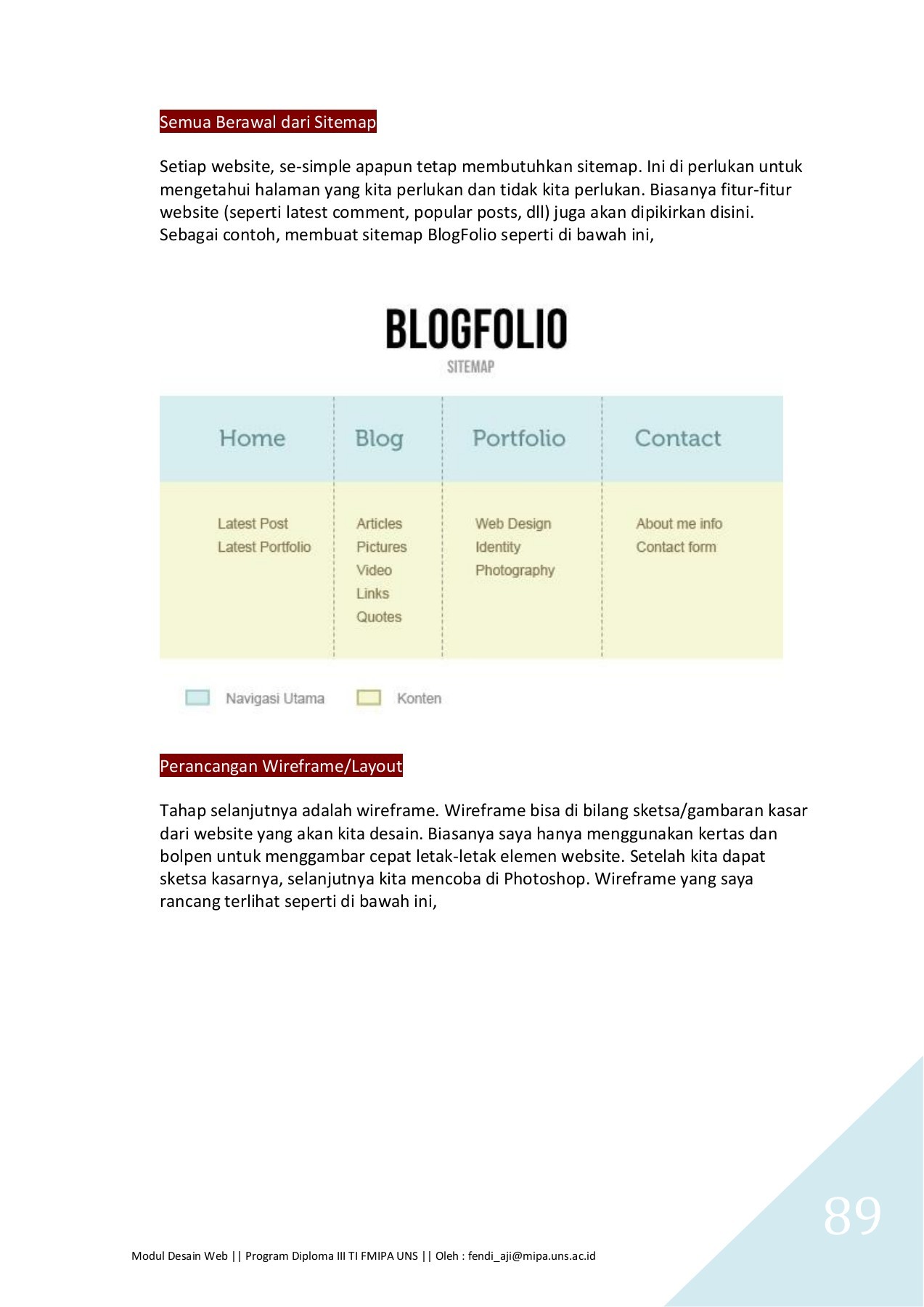 Modul Design Web - amandajgby - Halaman 89 | PDF Online | PubHTML5
