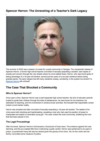 Spencer Herron_ The Unraveling of a Teacher’s Dark Legacy