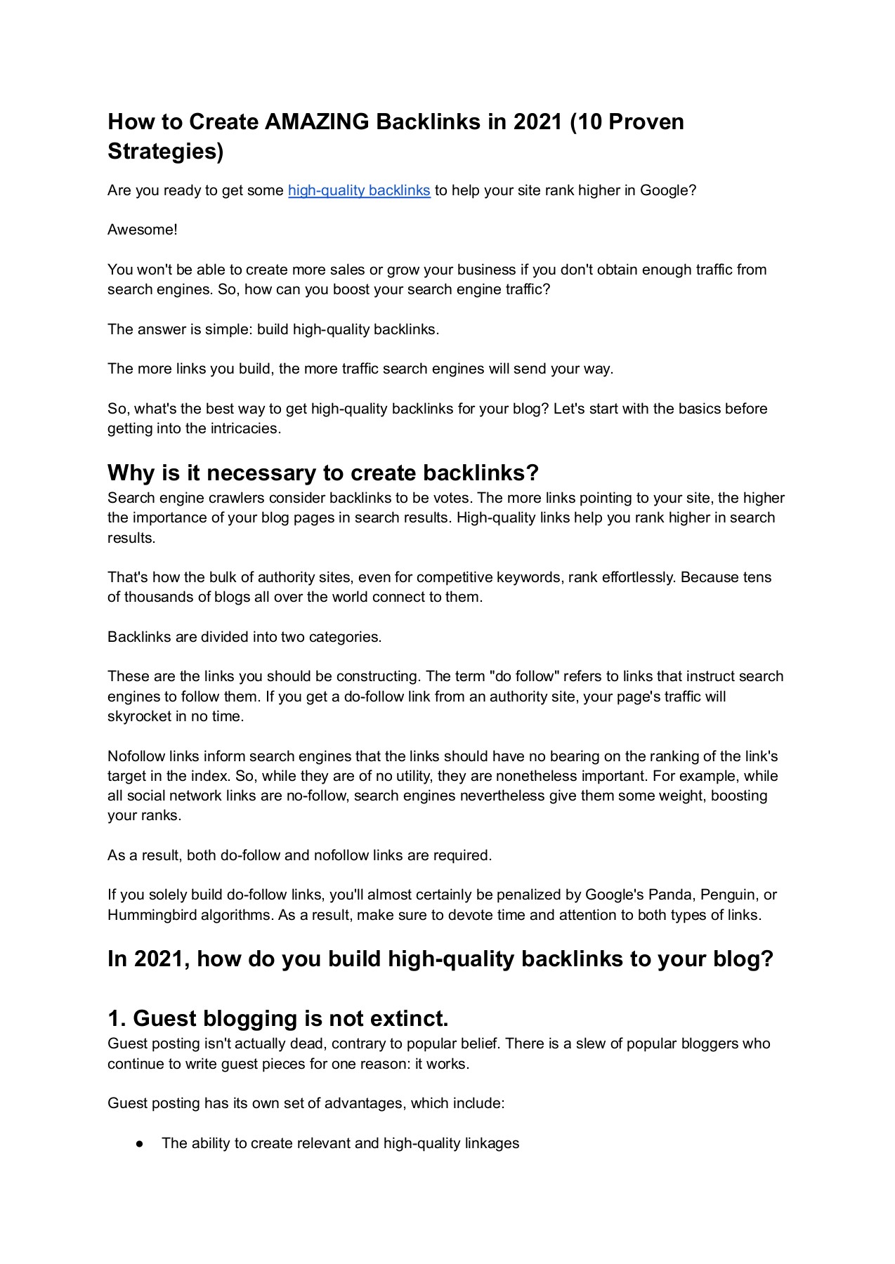 How to Create AMAZING Backlinks in 2021 (10 Proven Strategies) - contact - Page 1 - 10 | Flip ...