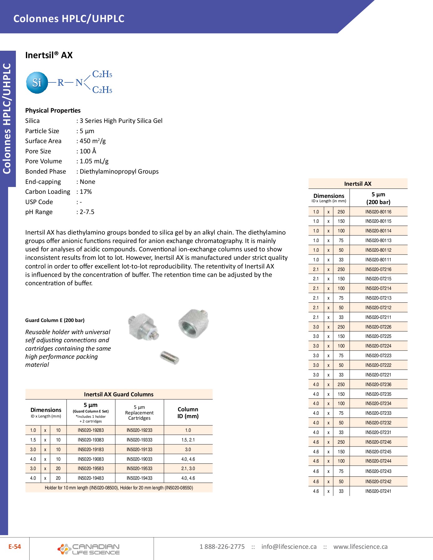 HPLC Catalogue - Canadian Life Science - Page 198 | Flip PDF Online ...
