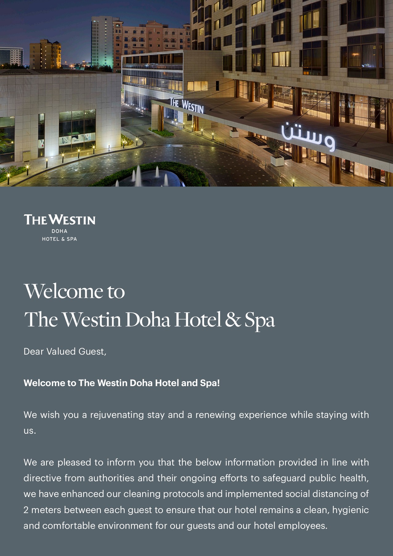 Welcome to The Westin Doha Hotel and Spa - Westin.doha - Page 1 - 6 ...