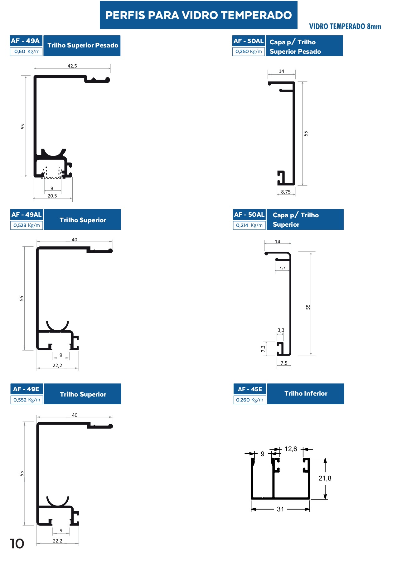 Catálogo Aluforte 2022 - Aluforte Alumínio - Page 10 | Flip PDF Online | PubHTML5