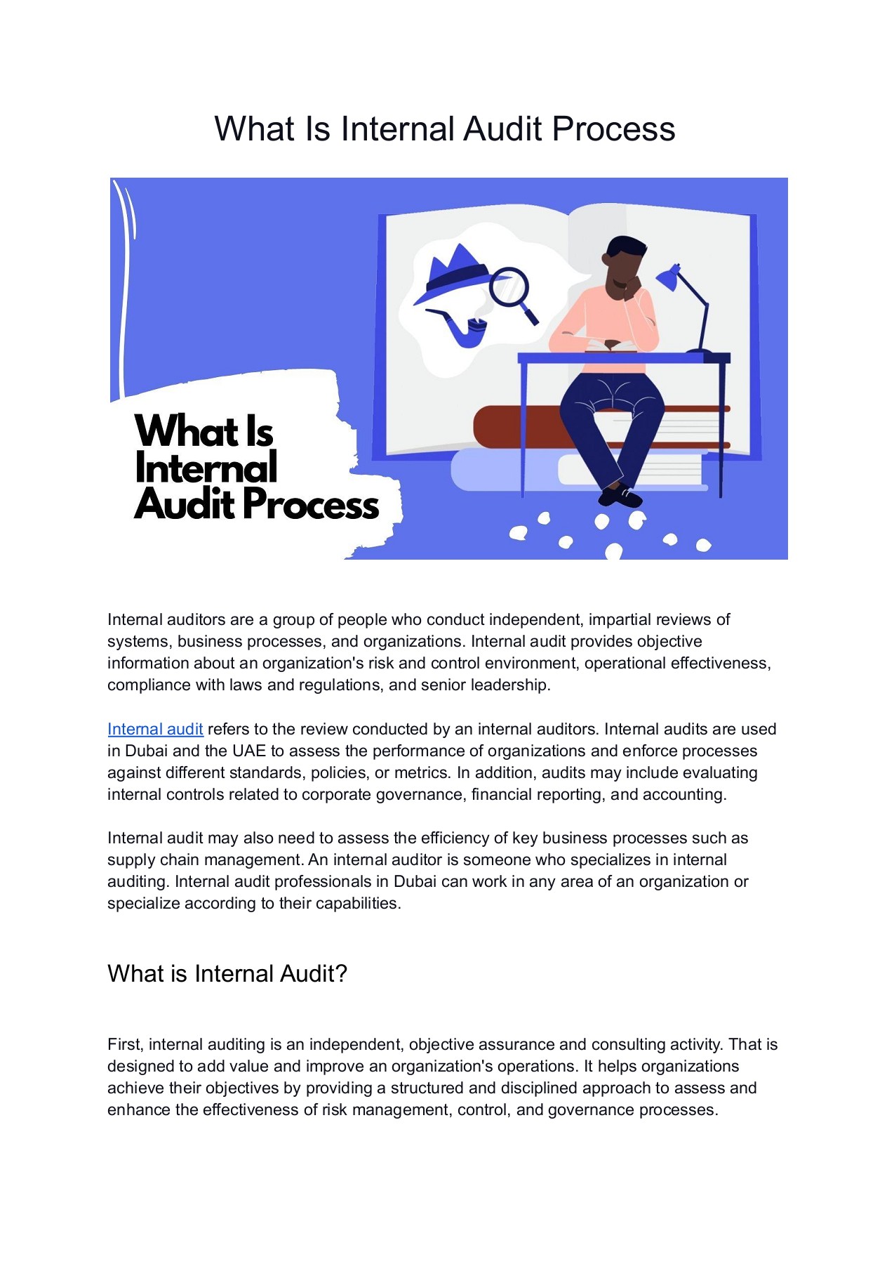 What Is Internal Audit Process - Stanley Hugo - Page 1 - 5 | Flip PDF ...