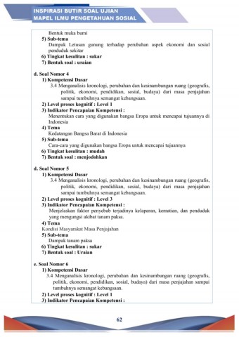 Dokumen Inspirasi Contoh Soal Ujian IPS - Sitti Inniyah - Halaman 70 ...