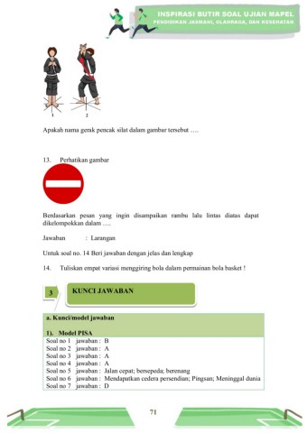 Dokumen Inspirasi Contoh Soal Ujian PJOK - Sitti Inniyah - Halaman 77 ...