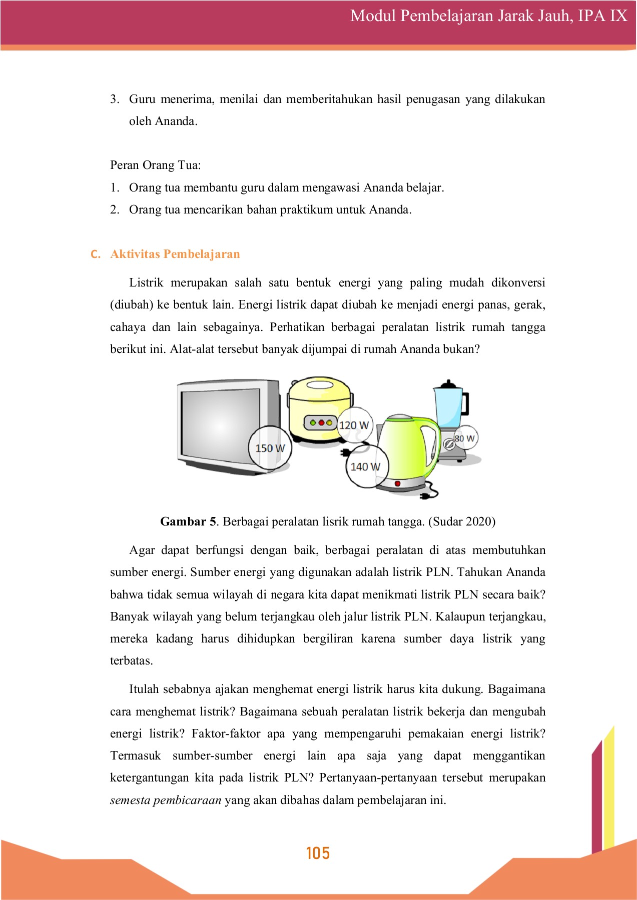 Modul PJJ IPA Kelas IX Semester Ganjil 2021/2022 - Sar tono - Halaman 115 | PDF Online | PubHTML5