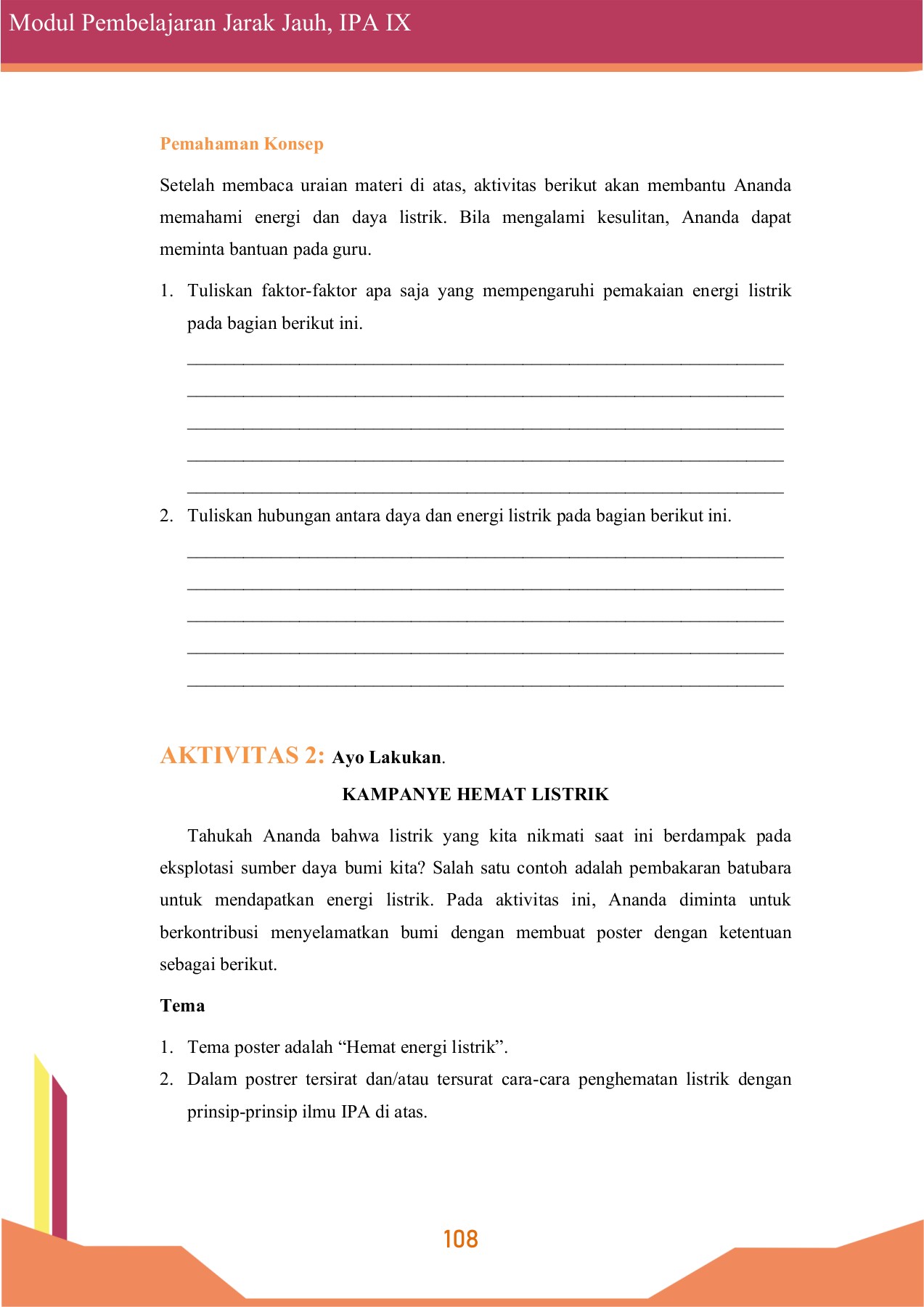 Modul PJJ IPA Kelas IX Semester Ganjil 2021/2022 - Sar tono - Halaman 118 | PDF Online | PubHTML5