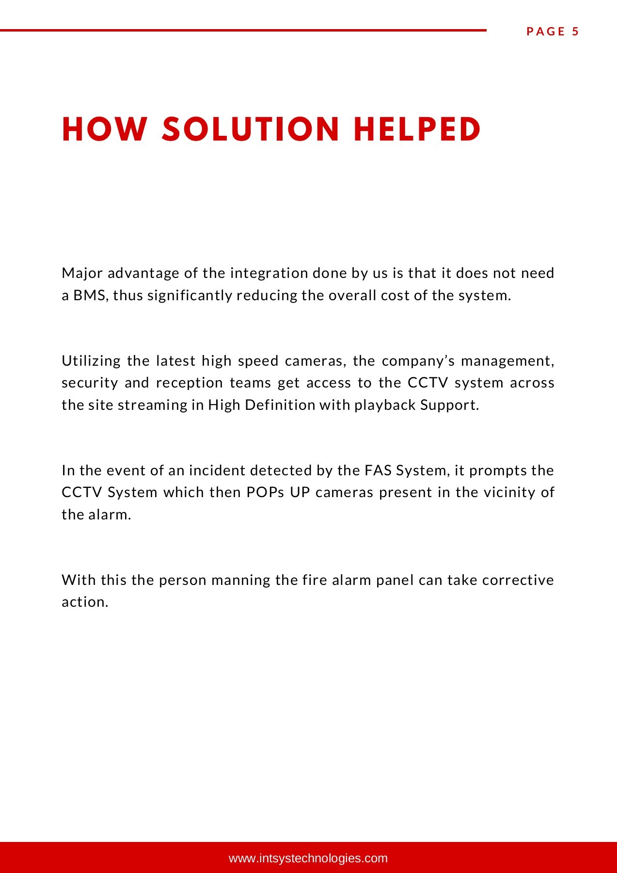 CCTV and Fire Alarm Integration - Case Study - Intsys Technologies Pvt ...