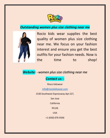 Outstanding women's plus size clothing near me
