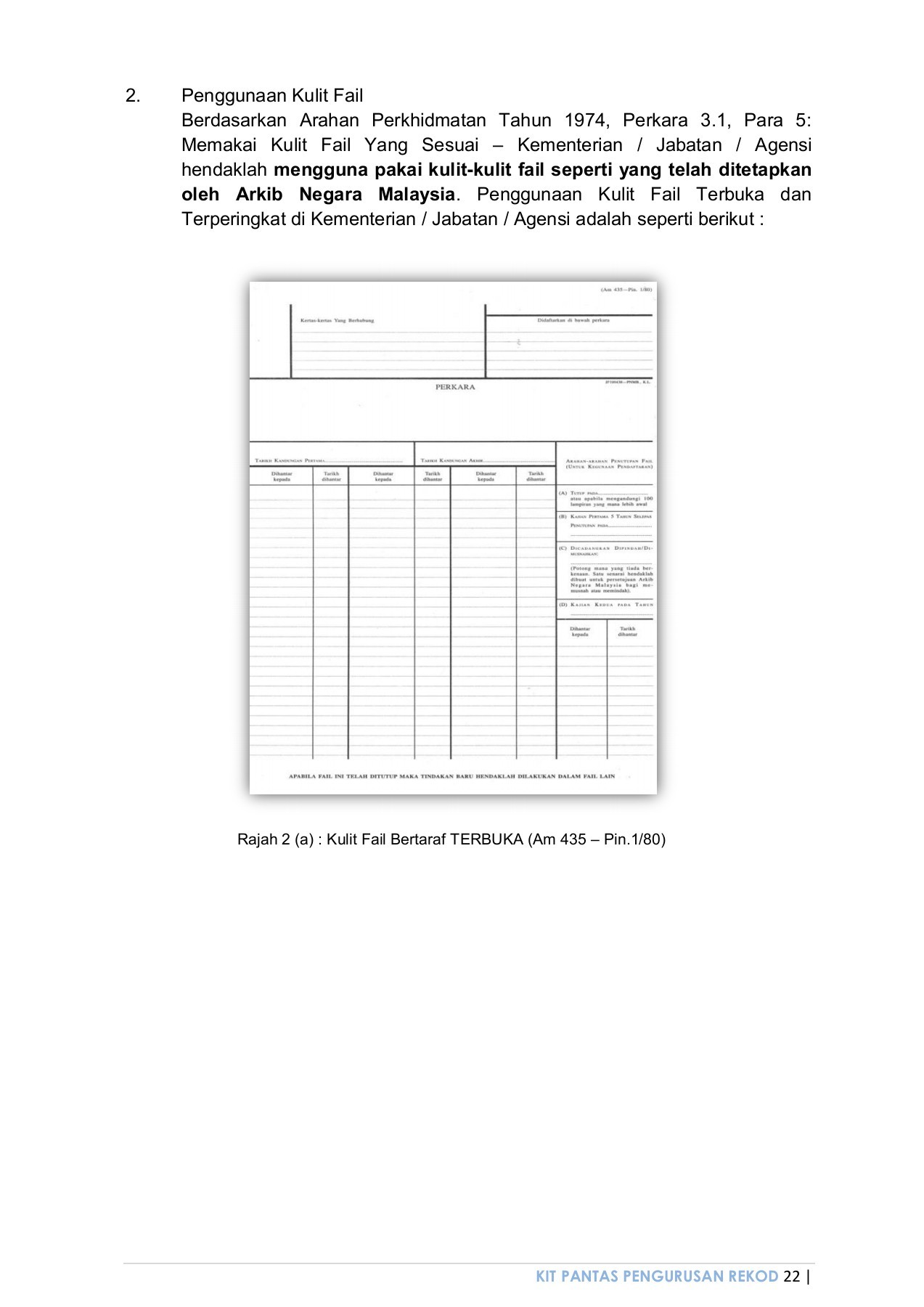KIT PANTAS PENGURUSAN REKOD KEMENTERIAN KEWANGAN MALAYSIA ...