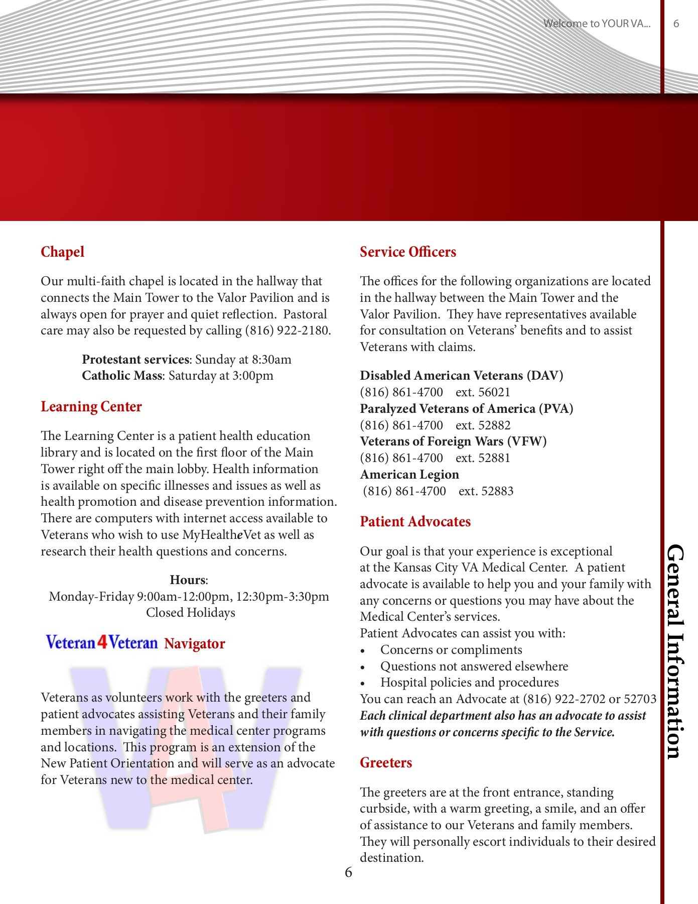 VA Medical Center Patient Handbook - cmedved07 - Page 6 | Flip PDF ...
