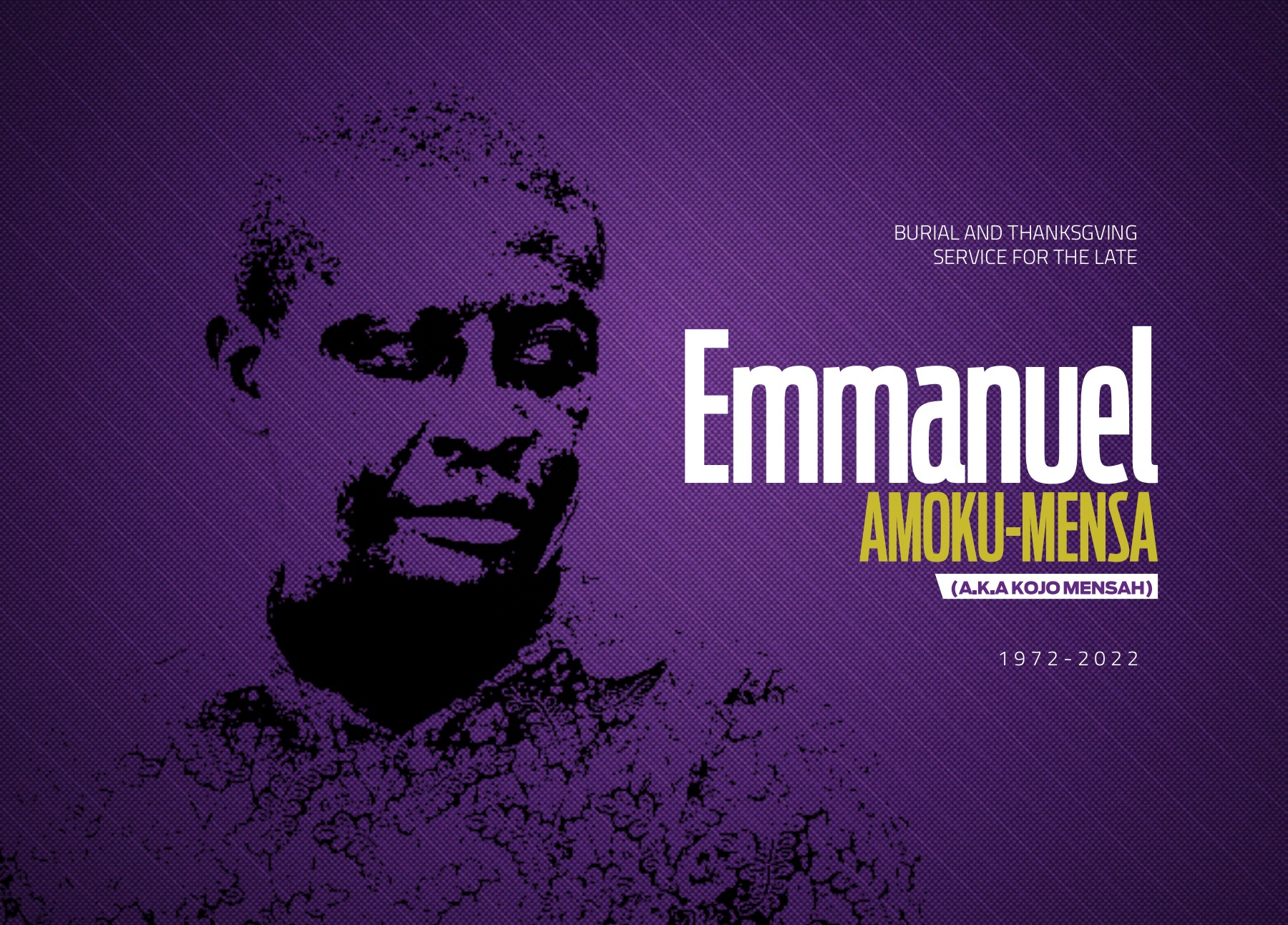 EMMANUEL MENSAH FUNERAL BROCHURE - Palette - Page 1 - 36 | Flip PDF ...