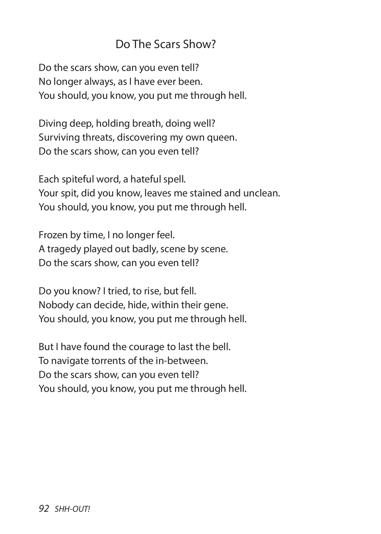 Ssh-OUT! Anthology 2021 - holly - Page 92 | Flip PDF Online | PubHTML5