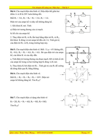CÁC CHUYÊN ĐỀ NÂNG CAO PHẦN ĐIỆN HỌC - Trần Văn Hùng - Trang 17 | PDF lật trang trực tuyến ...