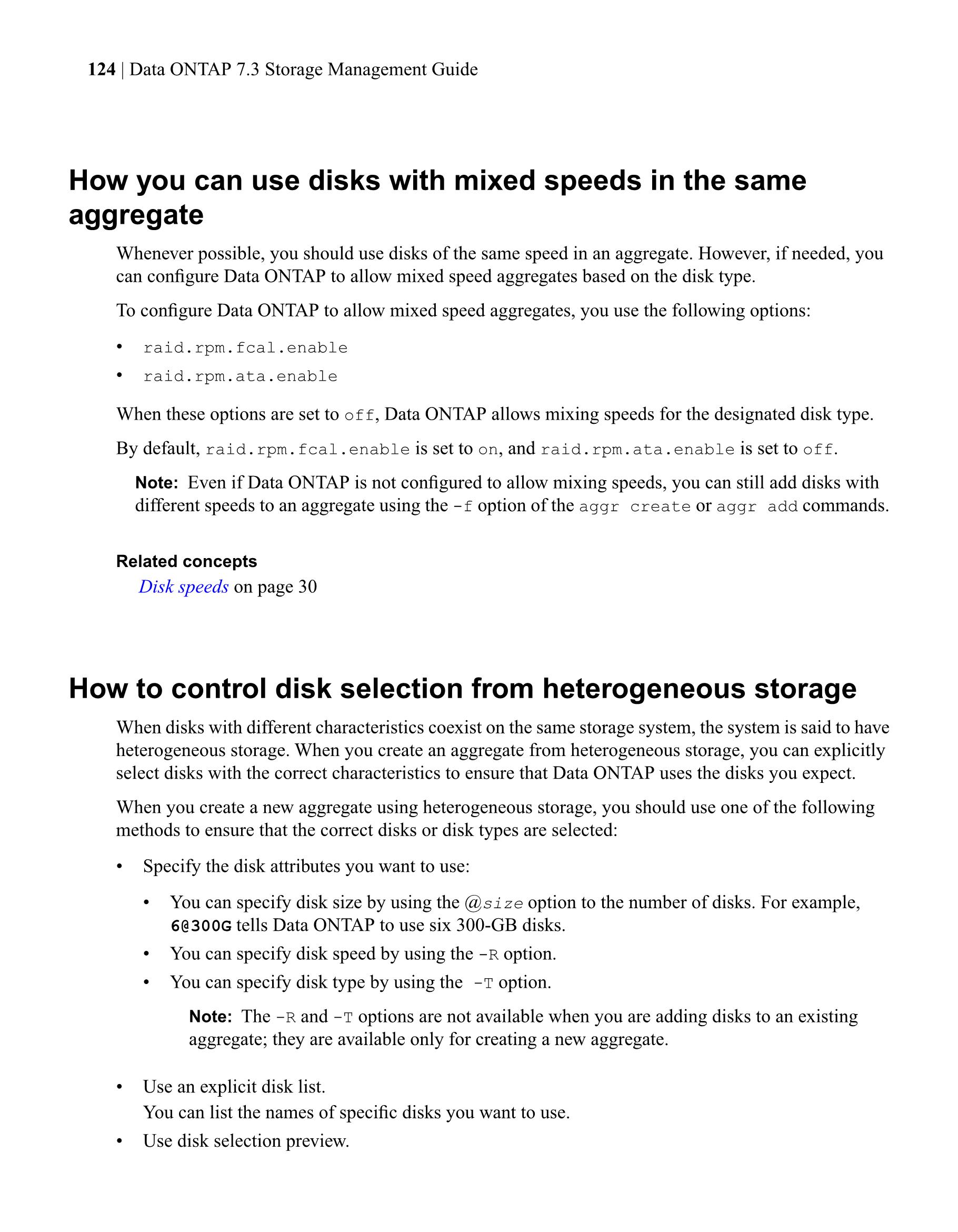 Data ONTAP 7.3 Storage Management Guide - pingliang2000 - Page 124 ...