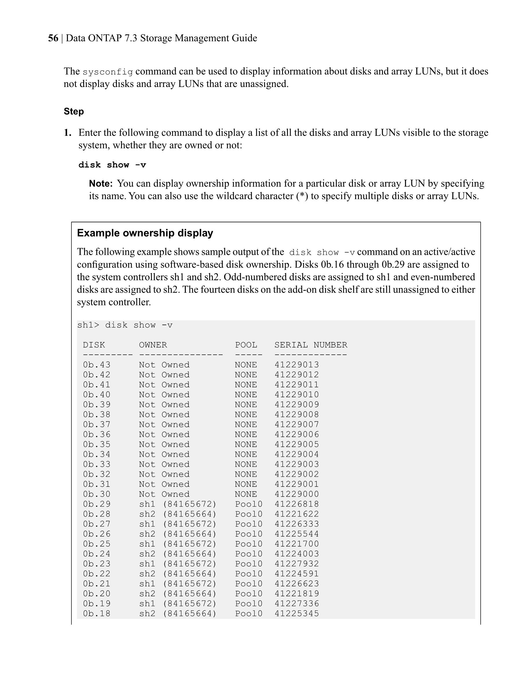 Data ONTAP 7.3 Storage Management Guide - pingliang2000 - Page 56 ...