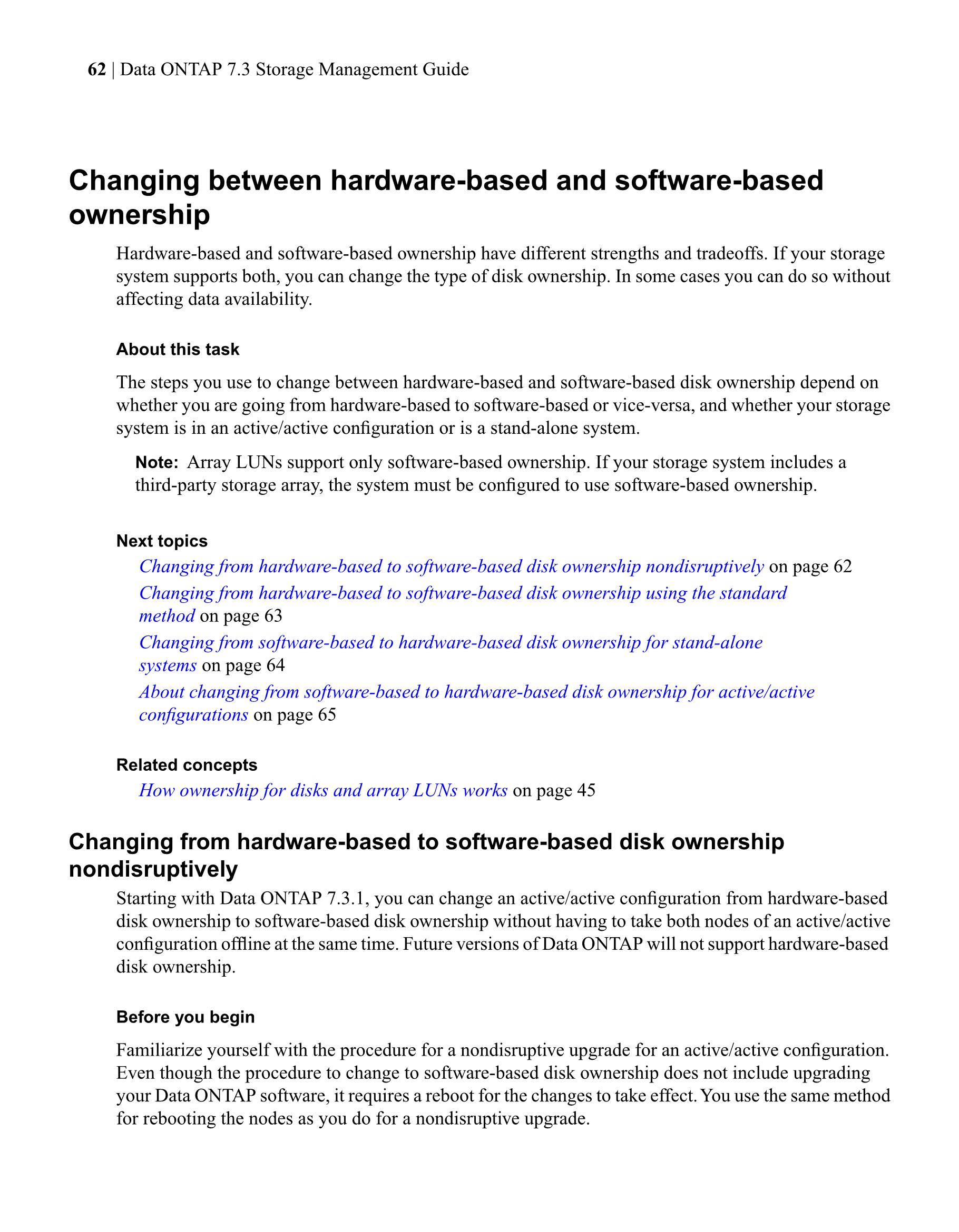 Data ONTAP 7.3 Storage Management Guide - pingliang2000 - Page 62 ...