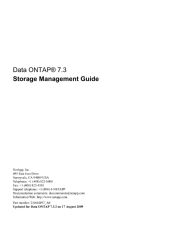 Data ONTAP 7.3 Storage Management Guide - pingliang2000 - Page 1 - 330 ...