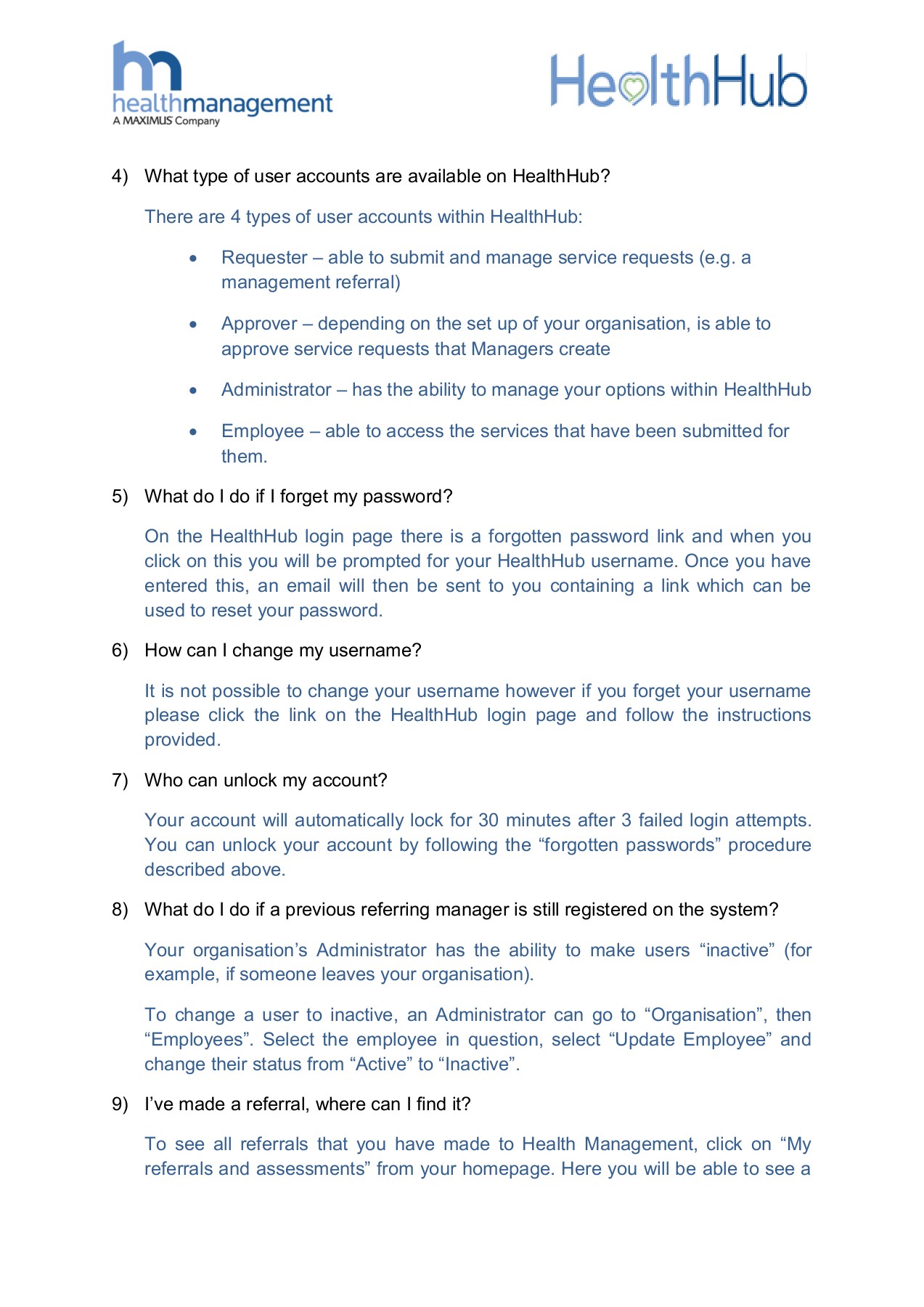 HealthHub system FAQs - v1.2 - Design team - Page 2 | Flip PDF Online ...
