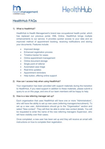 HealthHub system FAQs - v1.2 - Design team - Page 1 - 4 | Flip PDF ...