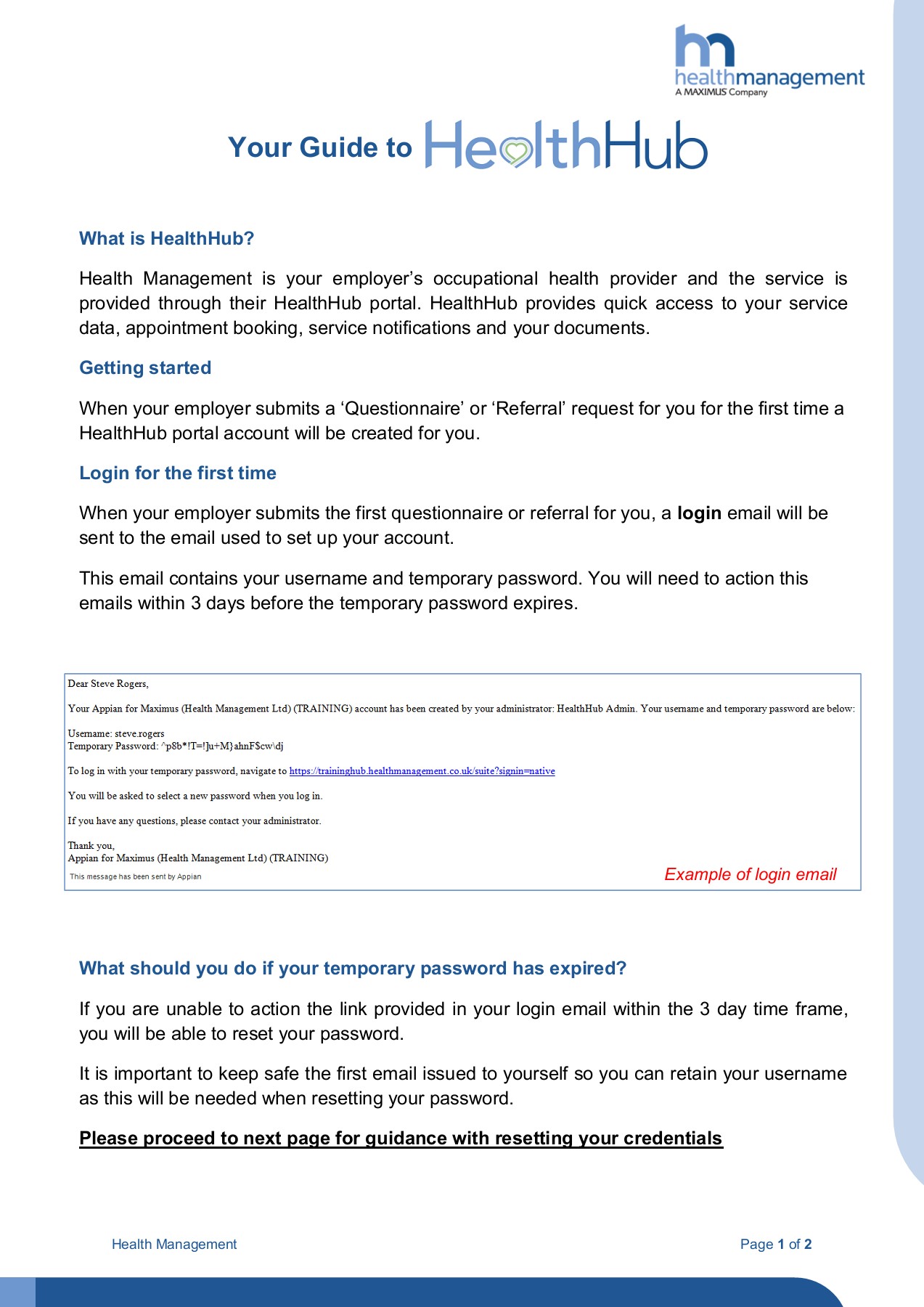 HealthHub Employee Information - Design team - Page 1 - 2 | Flip PDF ...