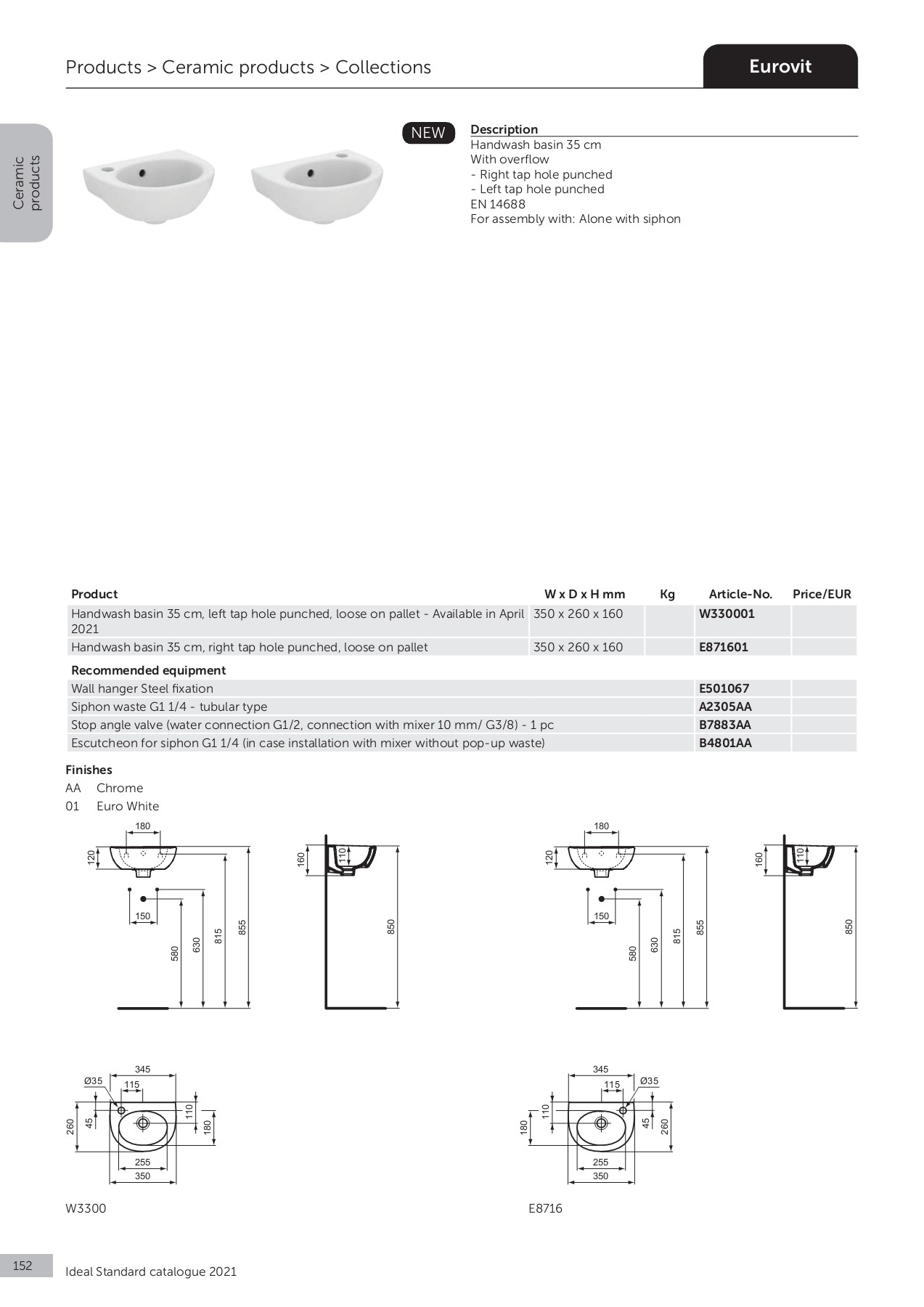 Ideal Standard Catalogue 2021_compressed - AKVA PLANET - Page 154 ...