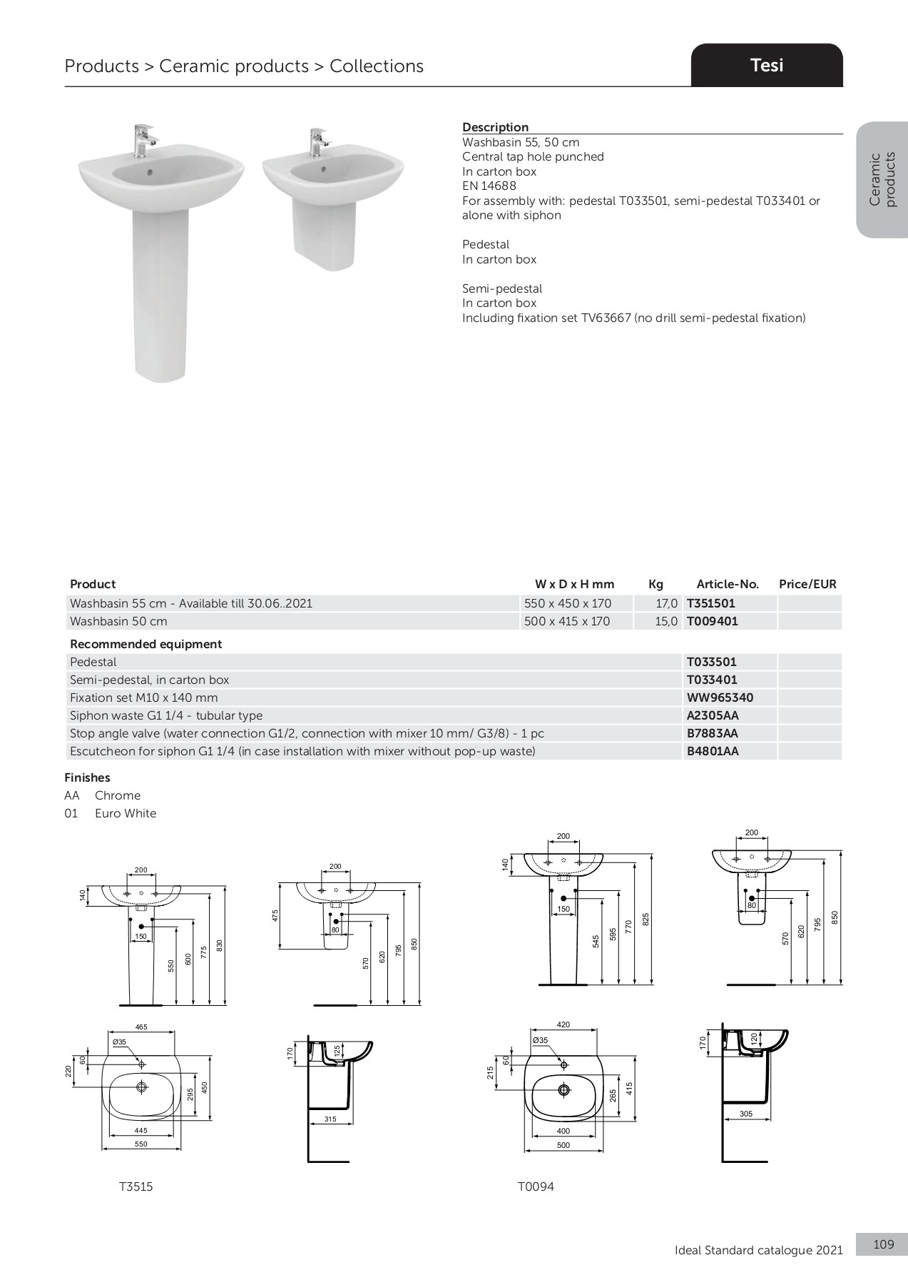 Ideal Standard Catalogue 2021 - AKVA PLANET - Page 111 | Flip PDF ...