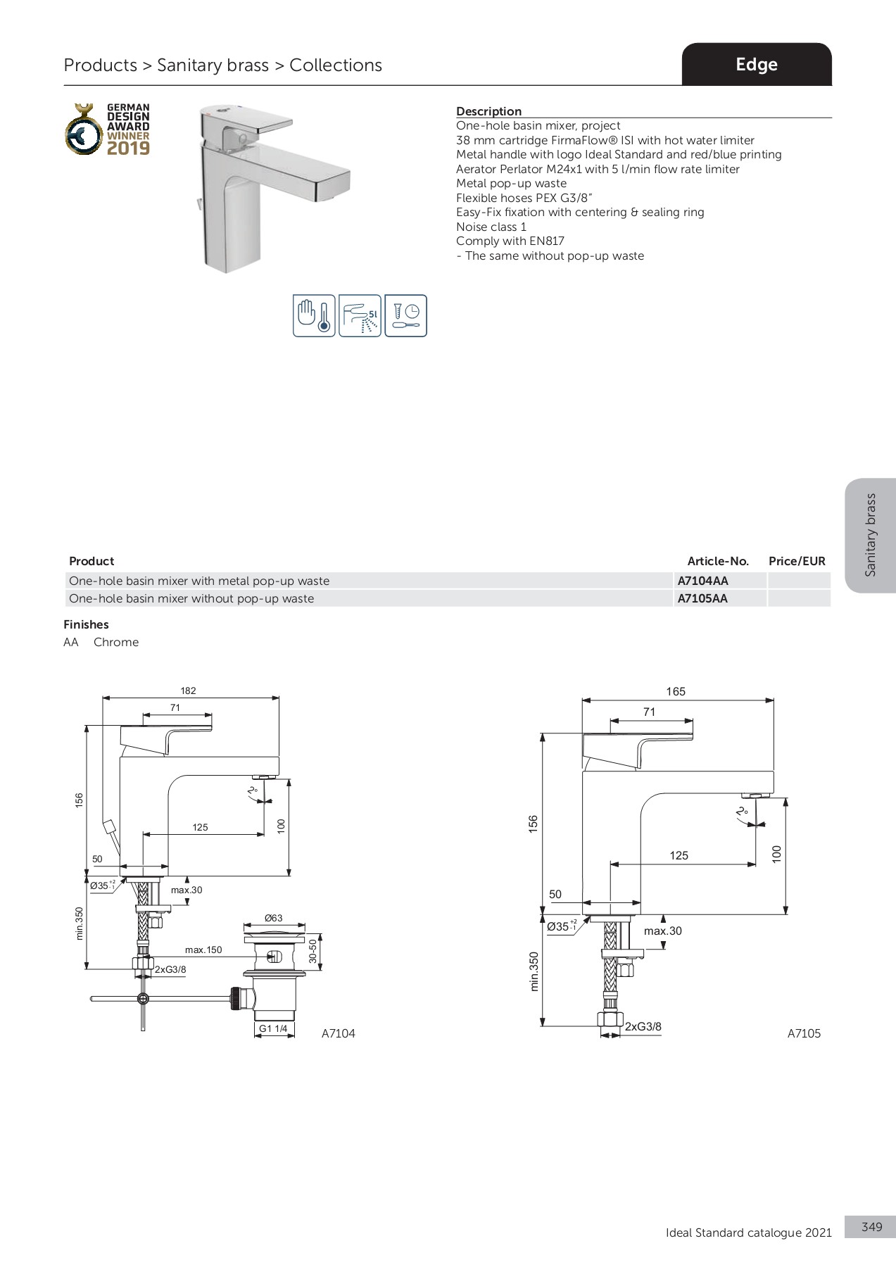 Ideal Standard Catalogue 2021 - AKVA PLANET - Page 351 | Flip PDF Online | PubHTML5