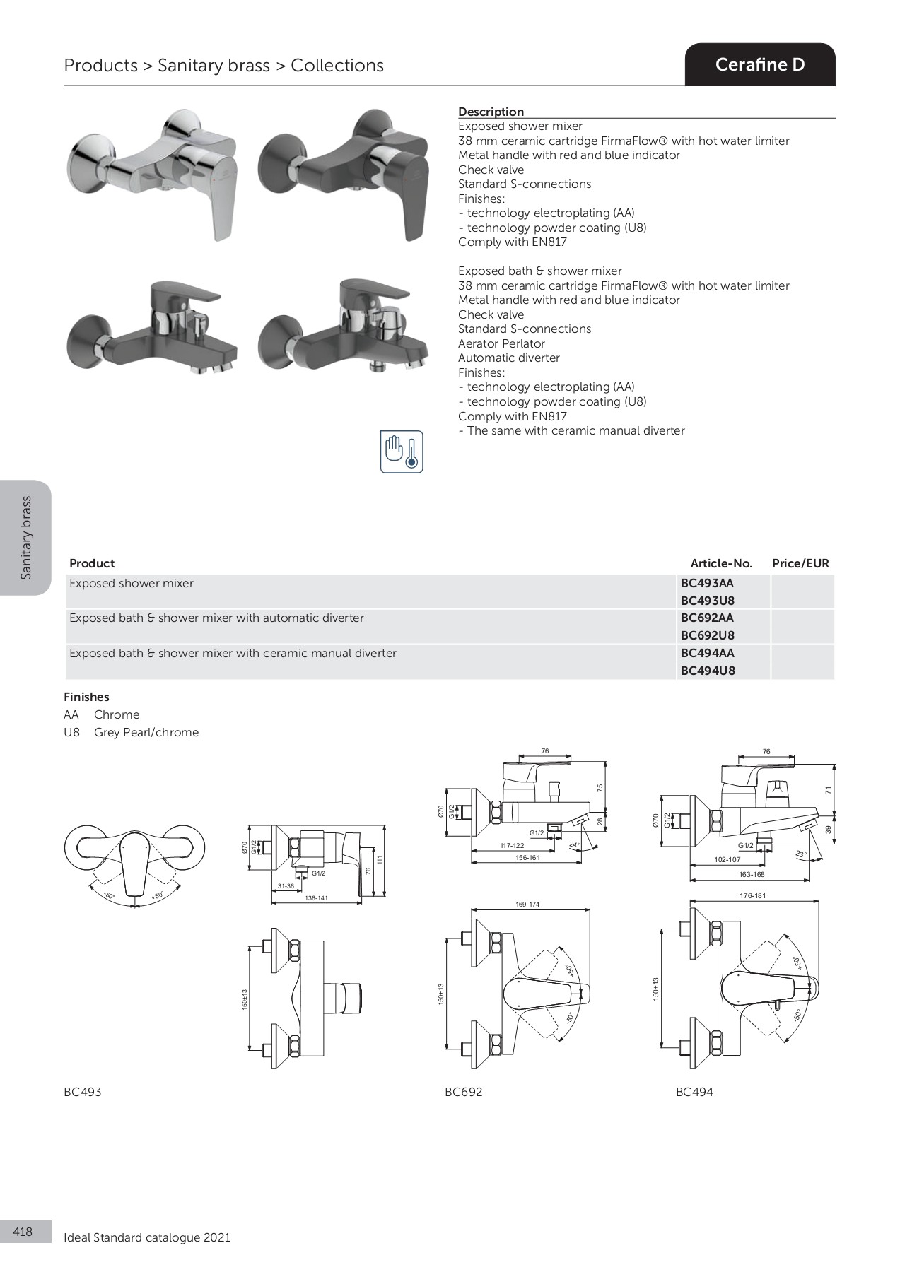 Ideal Standard Catalogue 2021 - AKVA PLANET - Page 420 | Flip PDF ...
