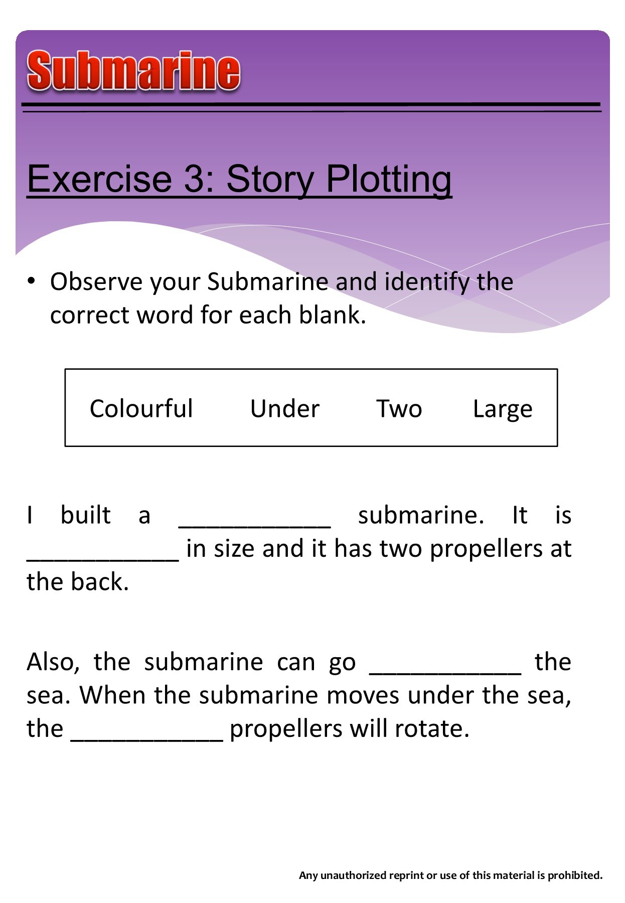 Submarine Worksheet - chongwanleng_1991 - Page 4 | Flip PDF Online ...