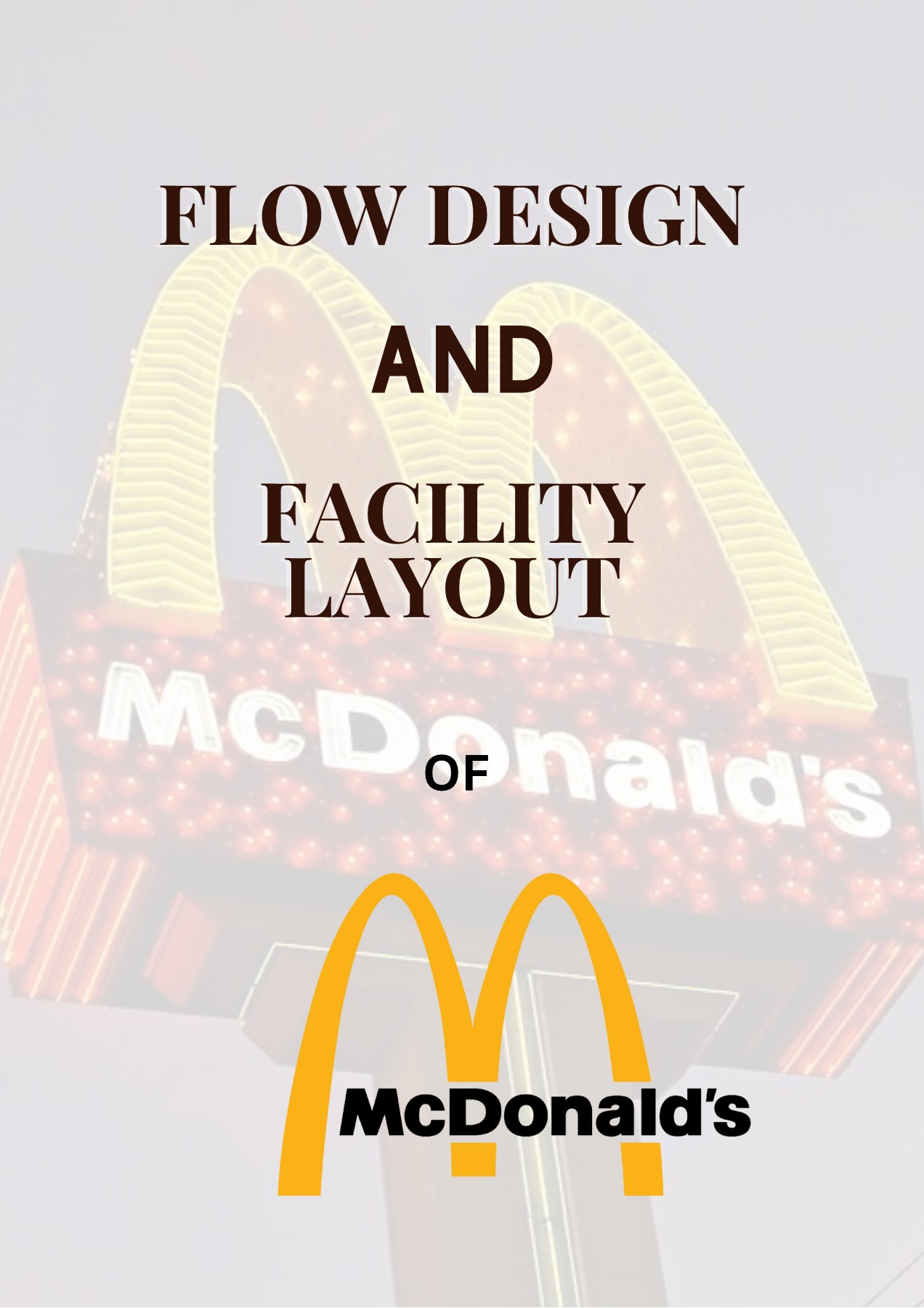 Facility Layout and Flow Design of McDonald's - Saumya Singh - Page 1 ...