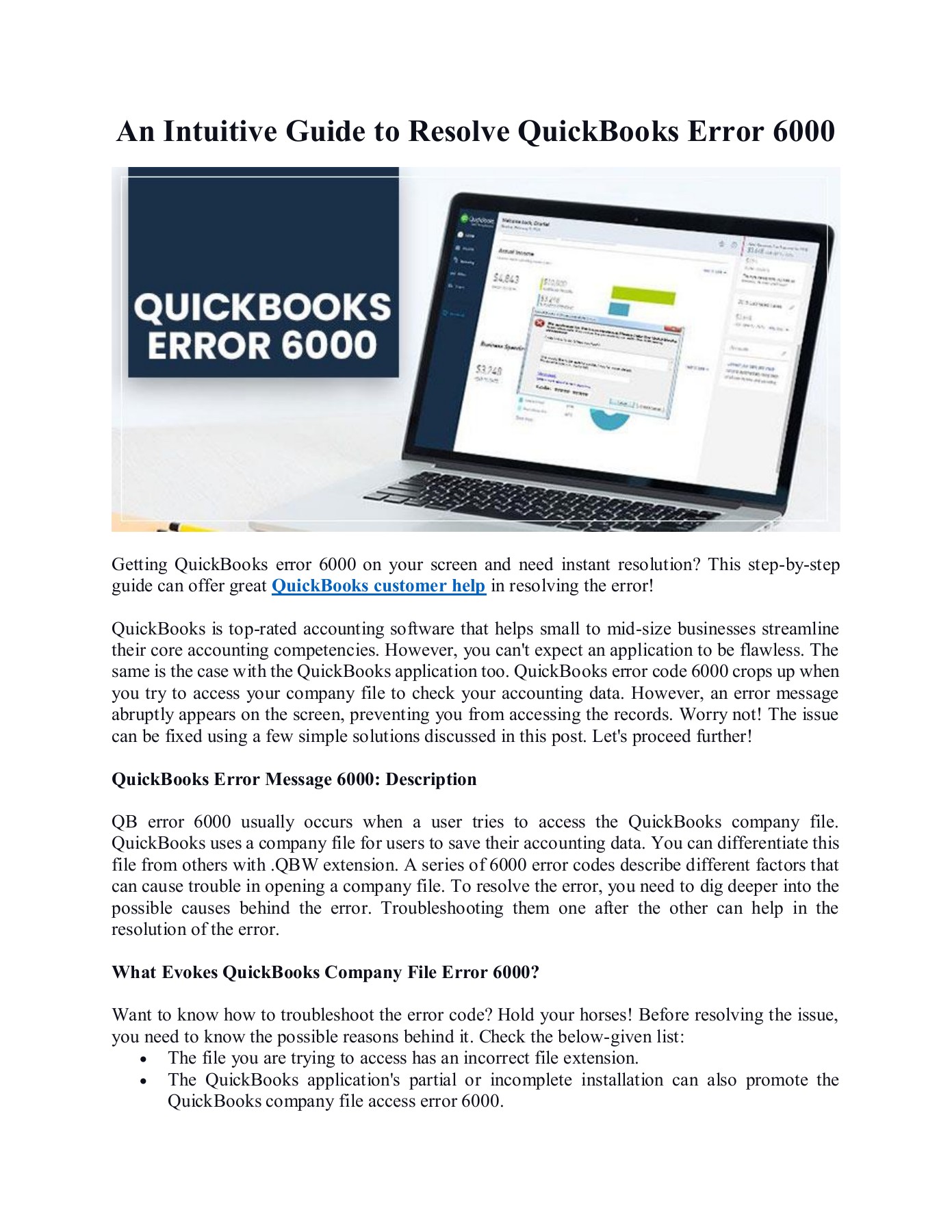 QuickBooks error 6000 - Sakshi Gupta - Page 1 - 3 | Flip PDF Online ...