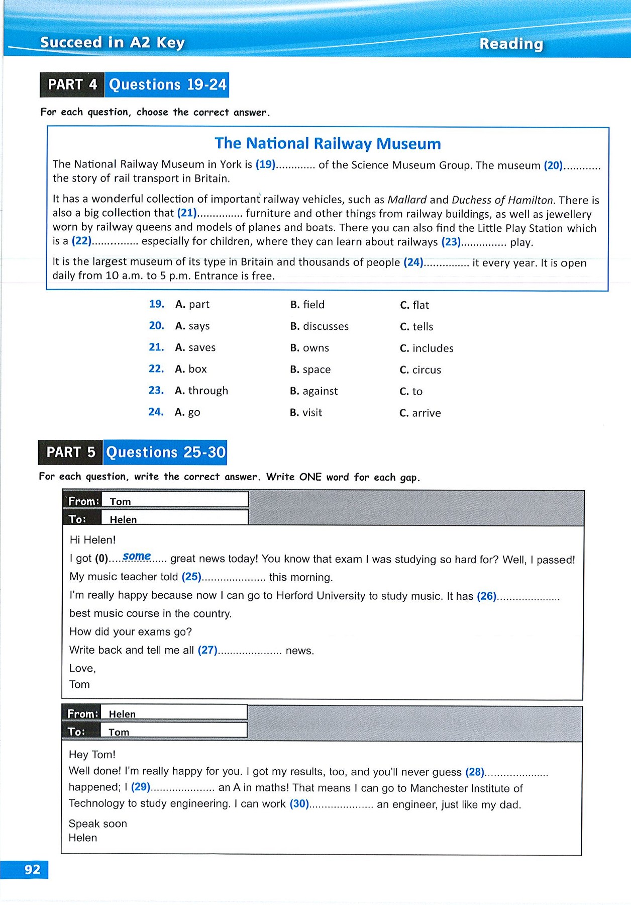 KET - Succeed in A2 Key 2020 - Thảo Ngân Phạm Hoài - Page 92 | Flip PDF ...
